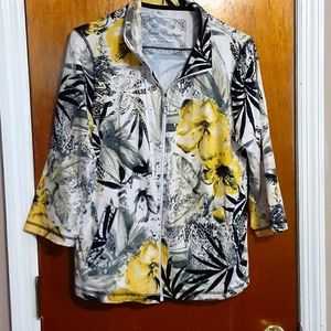 Onque Casuals Tops | Onque Casuals 34 Sleeve Shirt Size Ps | Poshmark